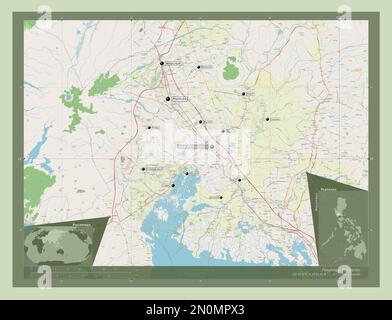 Pampanga, province of Philippines. Open Street Map Stock Photo - Alamy