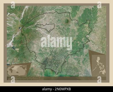 Pampanga, province of Philippines. High resolution satellite map Stock ...