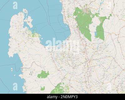 Pangasinan, province of Philippines. Open Street Map. Locations and ...