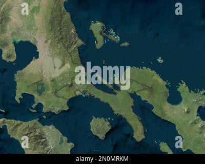 Quezon, province of Philippines. Low resolution satellite map ...