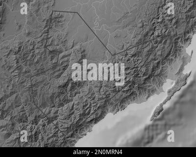 Quirino, province of Philippines. Elevation map colored in wiki style ...