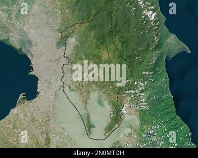 Rizal, province of Philippines. High resolution satellite map ...