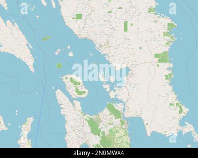 Samar, province of Philippines. Open Street Map. Locations of major ...