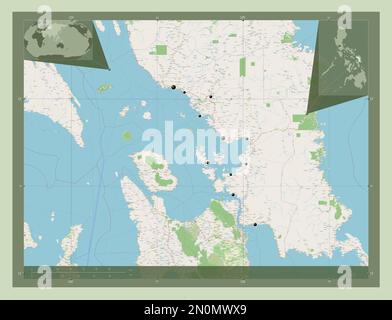 Samar, province of Philippines. Open Street Map Stock Photo - Alamy