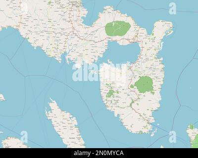 Sorsogon, province of Philippines. Open Street Map. Locations and names ...
