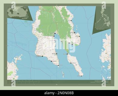 Leyte, province of Philippines. Open Street Map Stock Photo - Alamy