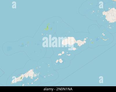 Sulu, province of Philippines. Open Street Map. Locations and names of ...