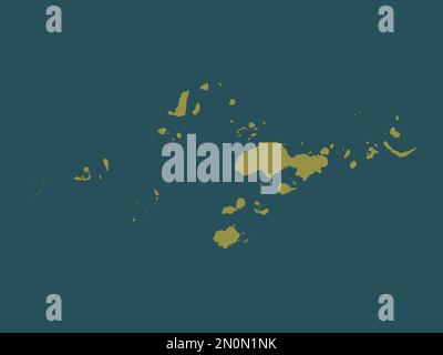 Sulu, province of Philippines. Solid color shape. Corner auxiliary ...