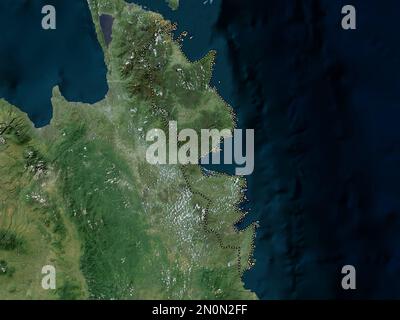 Surigao del Sur, province of Philippines. Bilevel elevation map with ...