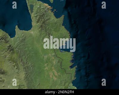 Surigao del Sur, province of Philippines. Low resolution satellite map ...