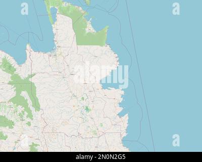 Surigao del Sur, province of Philippines. Low resolution satellite map ...