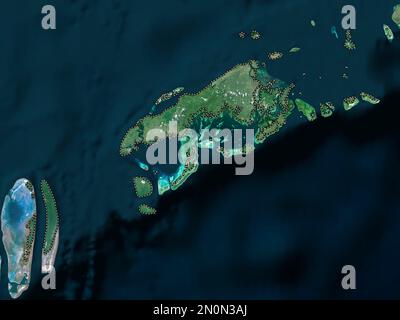 Tawi-Tawi, province of Philippines. High resolution satellite map ...