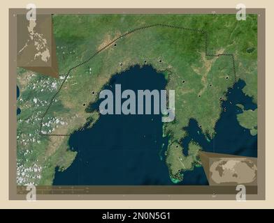 Zamboanga Sibugay, province of Philippines. High resolution satellite ...