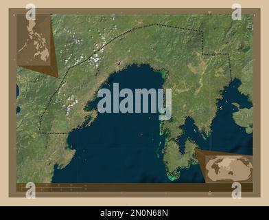 Zamboanga Sibugay, province of Philippines. Low resolution satellite ...