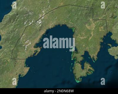 Zamboanga Sibugay, province of Philippines. Low resolution satellite ...