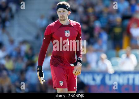 Sean Boyle of USA looks on during the match between Australia and USA ...