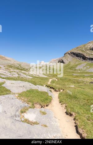 Pyrenees mountains view with canyon and dramatic landscape in National ...
