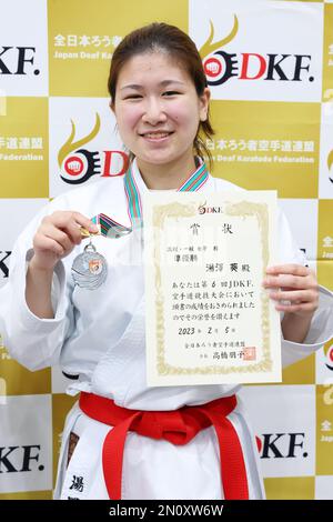 Tokyo, Japan. 5th Feb, 2023. Shinji Kaimasu Karate : JDKF (Japan Deaf ...