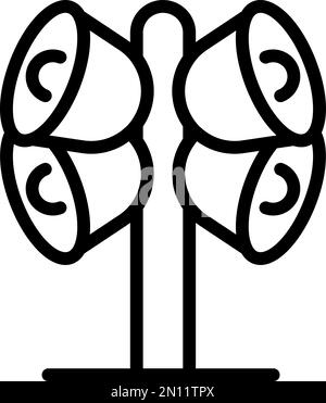 Air raid alert. Alarm megaphone red danger signal siren poster. Vector ...