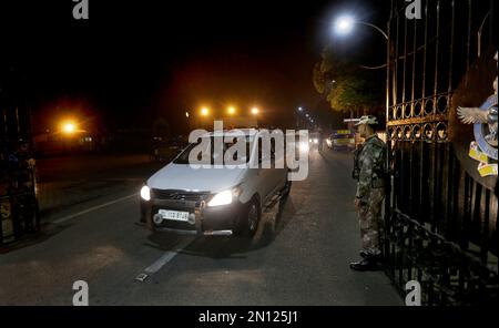 A convoy of security vehicles carrying Rajendra Sadashiv Nikalje, known ...