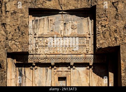 Tomb of Xerxes the Great, King of Kings of Achaemenid empire in ancient ...