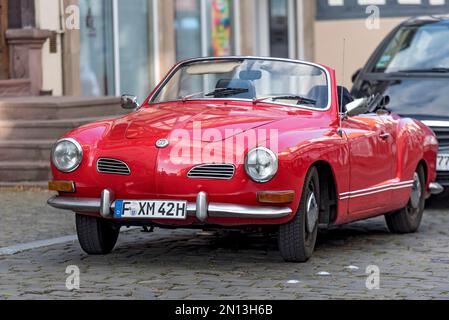 Vintage Volkswagen VW Karmann-Ghia Type 14, Convertible, Built 1955 to ...
