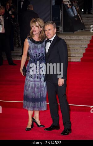 Judith Holste and Christoph Waltz at the World Premiere of new James ...