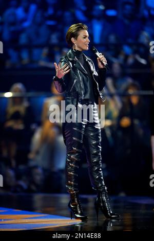Ruby Rose during the 2015 MTV Europe Music Awards, at the Mediolanum ...