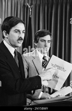 Pennsylvania Attorney General Harvey Bartle, Left, shows newsmen a copy ...