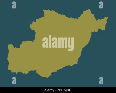 Beja, district of Portugal. Solid color shape. Locations and names of ...