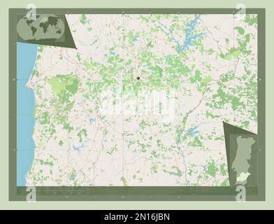 Beja, district of Portugal. Open Street Map Stock Photo - Alamy