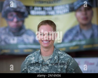 U.S. Army Captain Kristen Griest is congratulated by Army Chief of ...