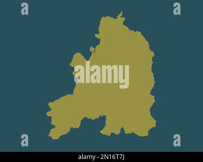 Guarda, district of Portugal. Solid color shape. Locations of major ...