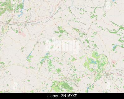 Portalegre, district of Portugal. Open Street Map. Locations of major ...