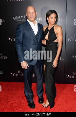 Actors Vin Diesel, left, and Ciara attend a special screening of "The ...