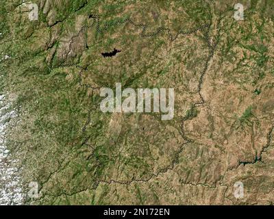 Vila Real, district of Portugal. Low resolution satellite map ...
