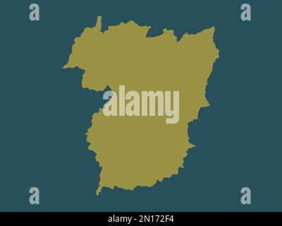 Vila Real, district of Portugal. Solid color shape. Locations of major ...