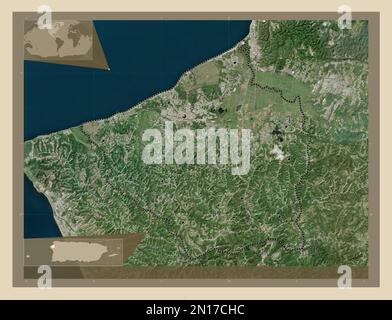 Aguada, municipality of Puerto Rico. High resolution satellite map ...