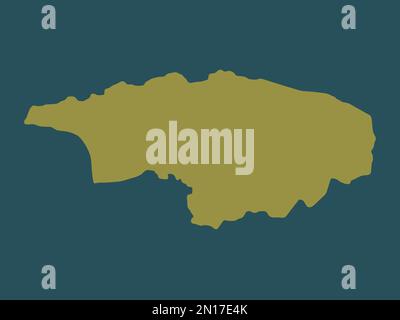 Anasco, municipality of Puerto Rico. Solid color shape. Locations and ...