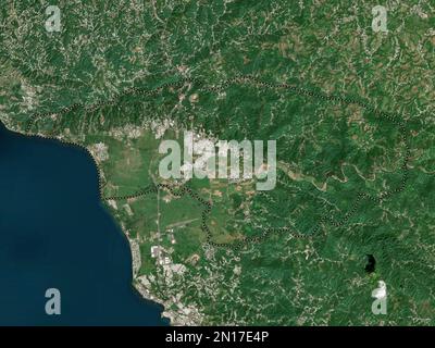Anasco, municipality of Puerto Rico. Low resolution satellite map ...