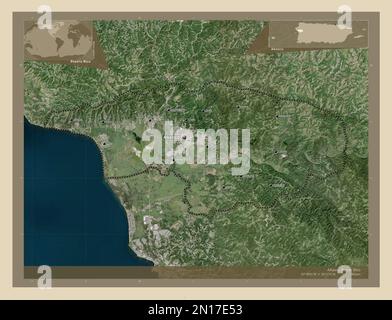 Anasco, municipality of Puerto Rico. High resolution satellite map ...