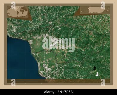 Anasco, municipality of Puerto Rico. Low resolution satellite map ...