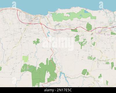 Arecibo, municipality of Puerto Rico. Open Street Map. Locations of ...