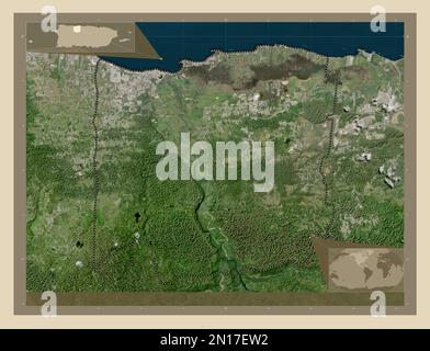 Arecibo, municipality of Puerto Rico. High resolution satellite map ...