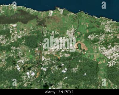 Barceloneta, municipality of Puerto Rico. Low resolution satellite map ...