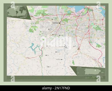 Bayamon, municipality of Puerto Rico. Open Street Map. Locations of ...