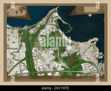 Catano, municipality of Puerto Rico. Low resolution satellite map ...