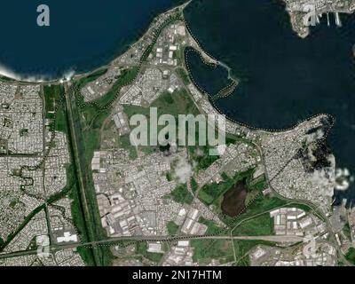 Catano, municipality of Puerto Rico. High resolution satellite map ...