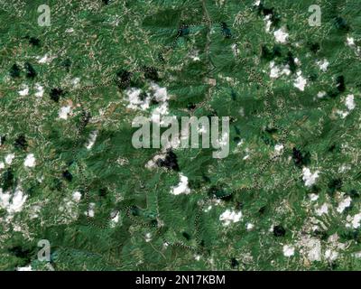 Comerio, municipality of Puerto Rico. Low resolution satellite map ...