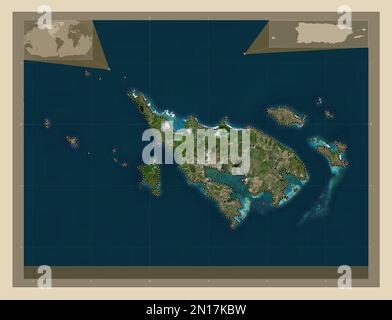 Culebra, municipality of Puerto Rico. High resolution satellite map ...